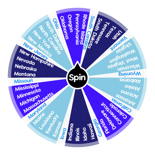 USA's 50 state's | Spin the Wheel - Random Picker