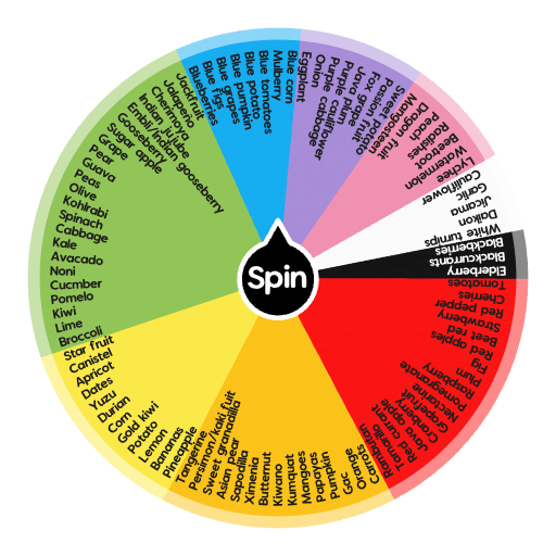 Vegetables and fruits | Spin the Wheel - Random Picker