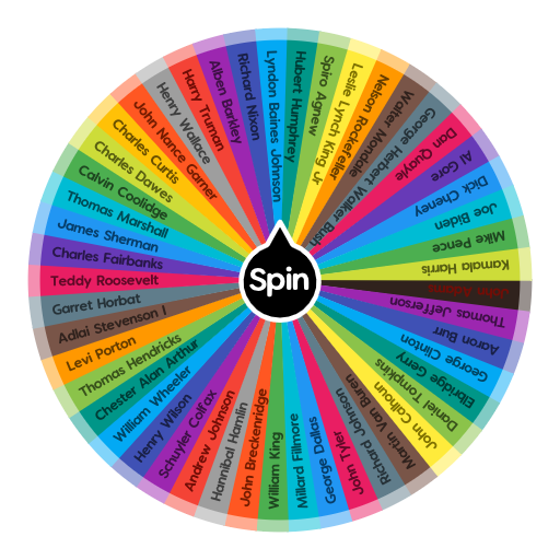 Vice President Wheel. Adams - Harris | Spin the Wheel - Random Picker