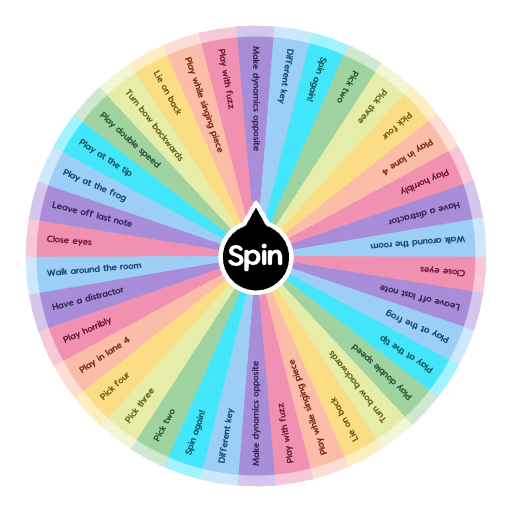 Violin Challenge Game | Spin the Wheel - Random Picker