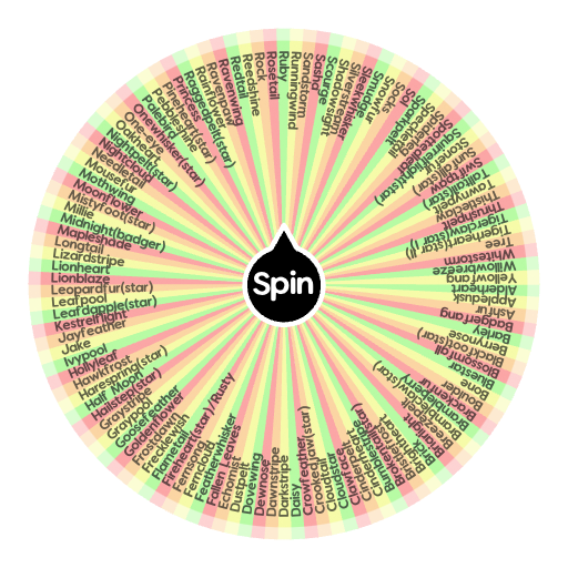 Warrior cat characters | Spin the Wheel - Random Picker