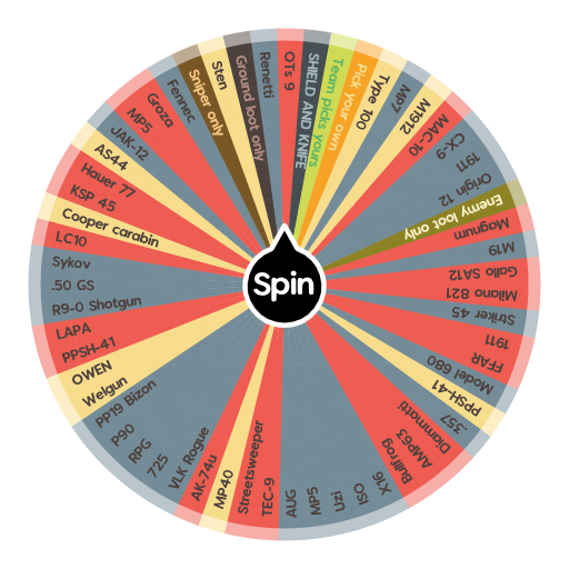 Warzone secondary gun wheel | Spin The Wheel - Random Picker