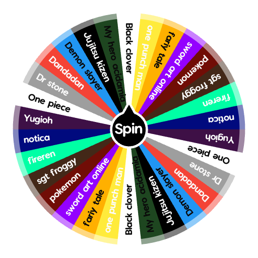 What anime to watch | Spin the Wheel - Random Picker