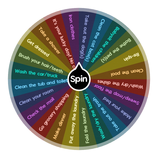 What chore to do?... | Spin the Wheel - Random Picker