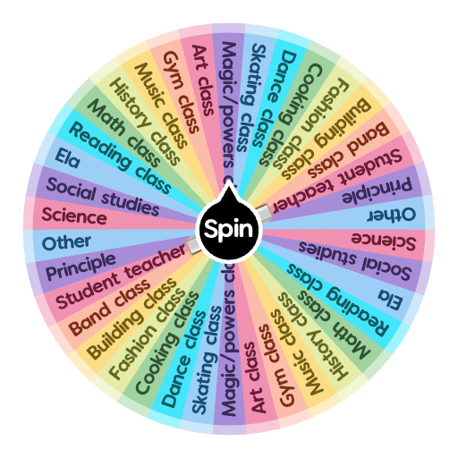 What class to teach 📚 ️🧪📒 | Spin the Wheel - Random Picker