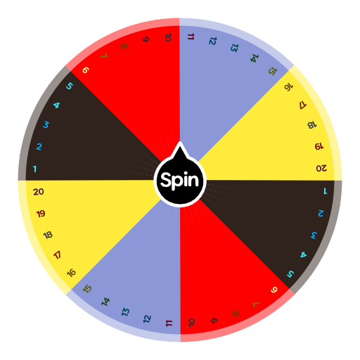 What colour what Number | Spin the Wheel - Random Picker