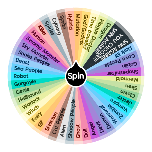 😈💀 What Creature/Monster Are You??? 💀😈 | Spin the Wheel - Random Picker