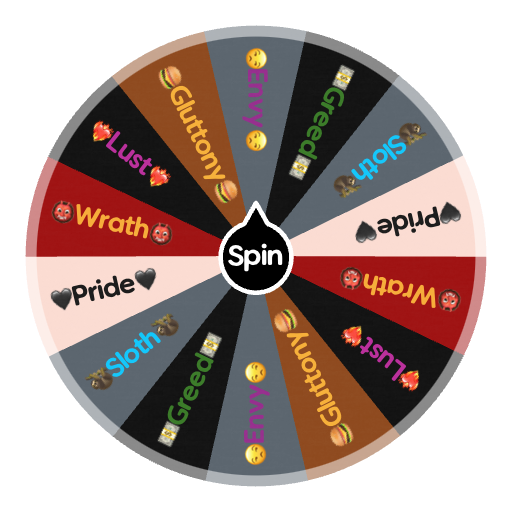 What deadly sin are you? | Spin The Wheel - Random Picker