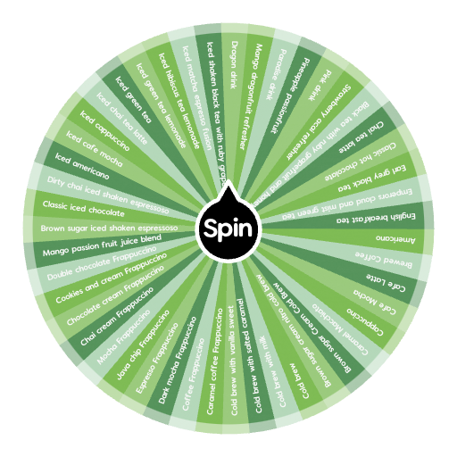 What drink to get at Starbucks | Spin the Wheel - Random Picker