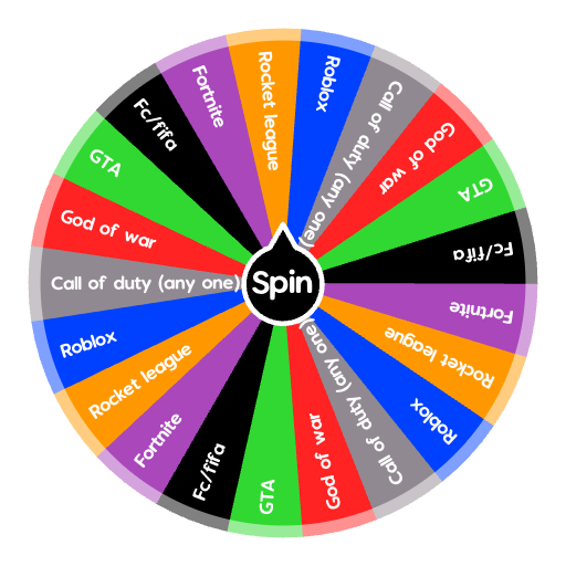 What game should I play (on ps4/5) | Spin The Wheel - Random Picker