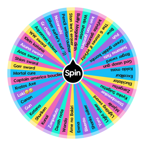 What is ur weapon? | Spin the Wheel - Random Picker