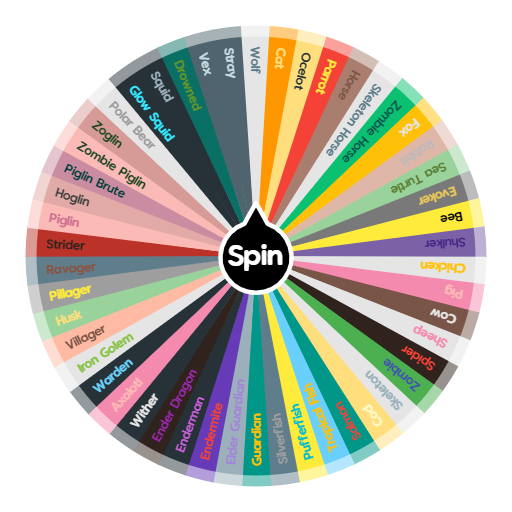 What is your Minecraft Spirit Animal? | Spin the Wheel - Random Picker