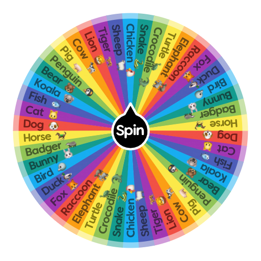 What is your spirit animal? | Spin the Wheel - Random Picker