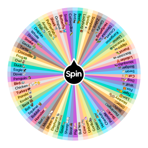 What Is Your Spirit Creature? | Spin the Wheel - Random Picker