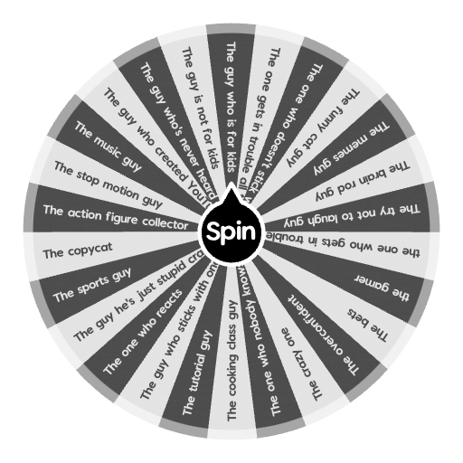 What kind of YouTuber are you | Spin the Wheel - Random Picker
