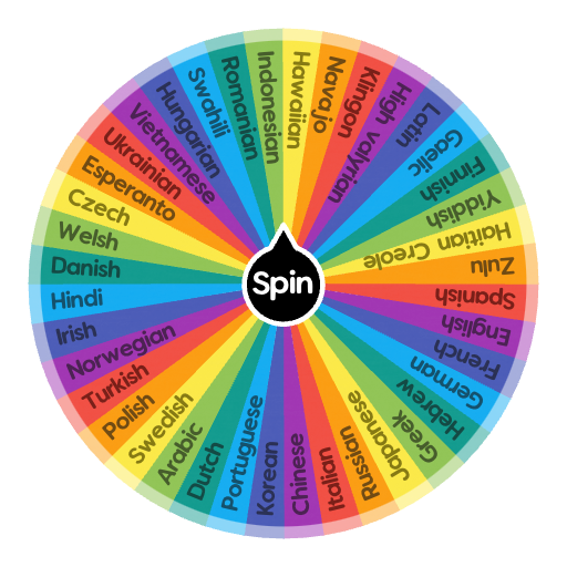 What language to learn | Spin the Wheel - Random Picker