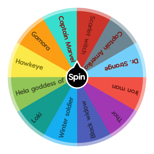 What marvel Character are you? | Spin the Wheel - Random Picker