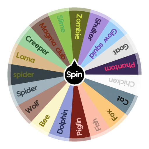 What Minecraft mob are you? | Spin The Wheel - Random Picker