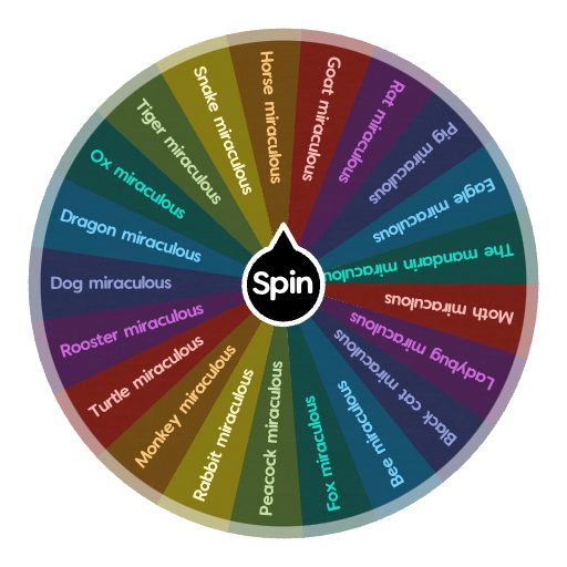 What miraculous holder are you | Spin the Wheel - Random Picker