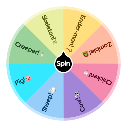 what mobs to draw! (Overworld Edition) | Spin the Wheel - Random Picker