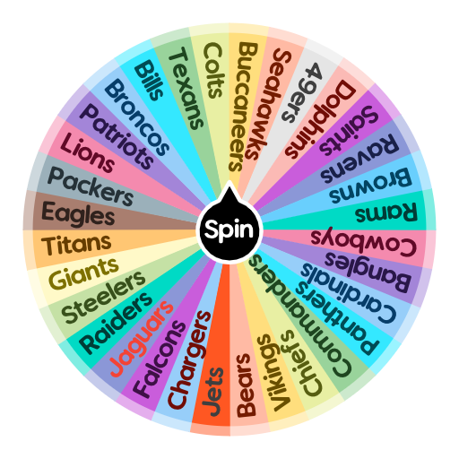 What NFL team are you ? | Spin the Wheel - Random Picker
