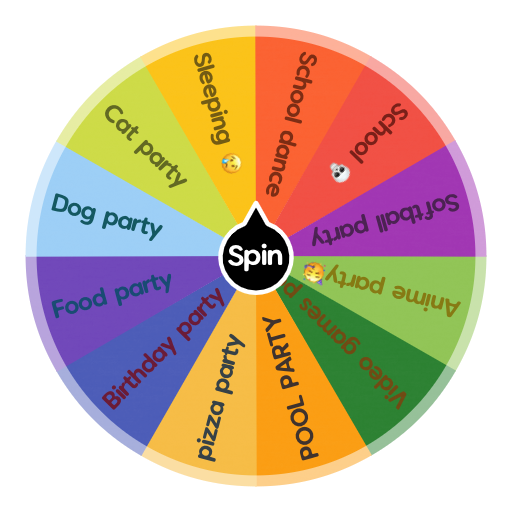 What party do you have? | Spin the Wheel - Random Picker