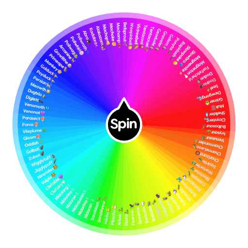 What pokemon are you? | Spin the Wheel - Random Picker