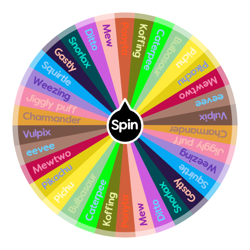 What Pokémon are you | Spin the Wheel - Random Picker