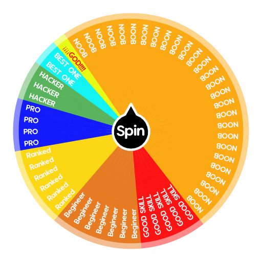 What rank are you???(IS INSANE TO PICK "¡¡¡¡GOD!!!!") | Spin the Wheel ...