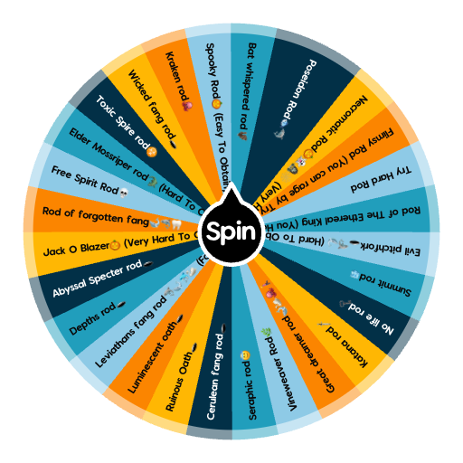 What rod🎣 to use in Fisch🐟 | Spin The Wheel - Random Picker