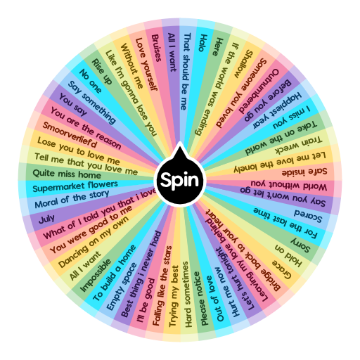 What sad song shall i listen to?? | Spin the Wheel - Random Picker