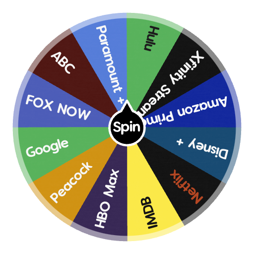What service am I streaming? | Spin the Wheel - Random Picker