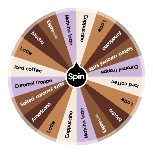 What should your coffee order be | Spin The Wheel - Random Picker
