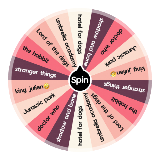 what show/movie you should watch? | Spin the Wheel - Random Picker