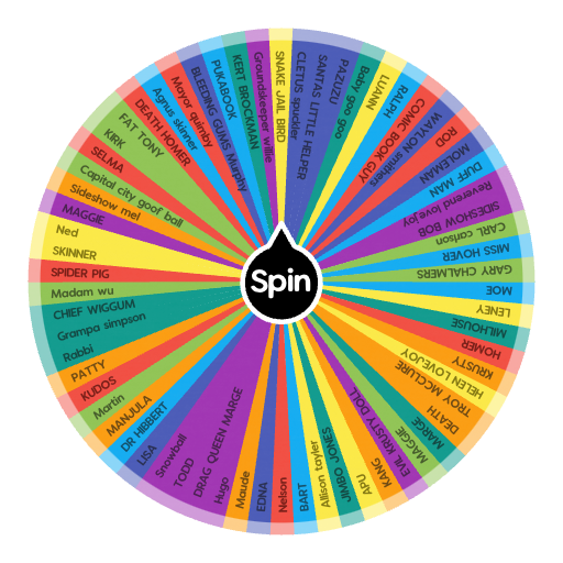 What simpsons character are you | Spin the Wheel - Random Picker