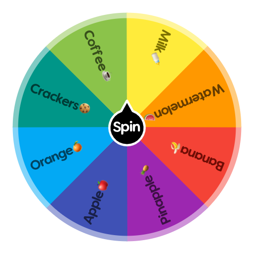 What Snack to Eat/Drink | Spin the Wheel - Random Picker