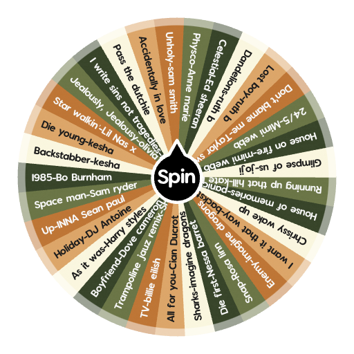 what song to listen to | Spin the Wheel - Random Picker