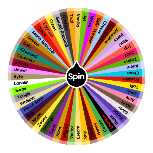What Sonic Character Are You? | Spin the Wheel - Random Picker