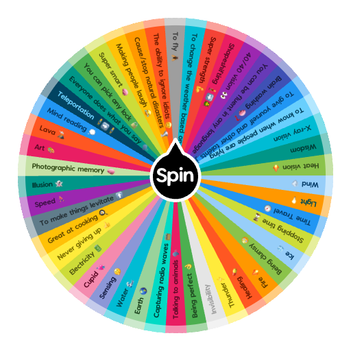 What superpower do u have | Spin The Wheel - Random Picker