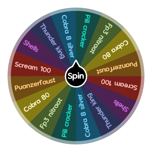What the best firework | Spin the Wheel - Random Picker