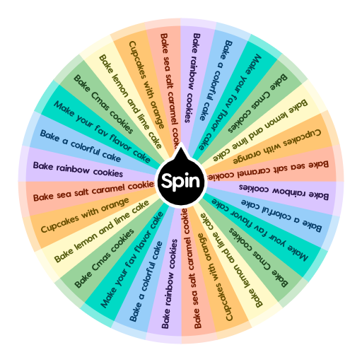 What to bake | Spin the Wheel - Random Picker