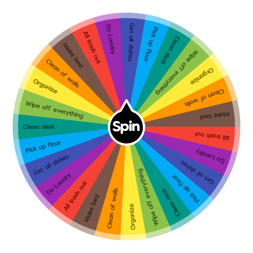 What to clean first | Spin the Wheel - Random Picker