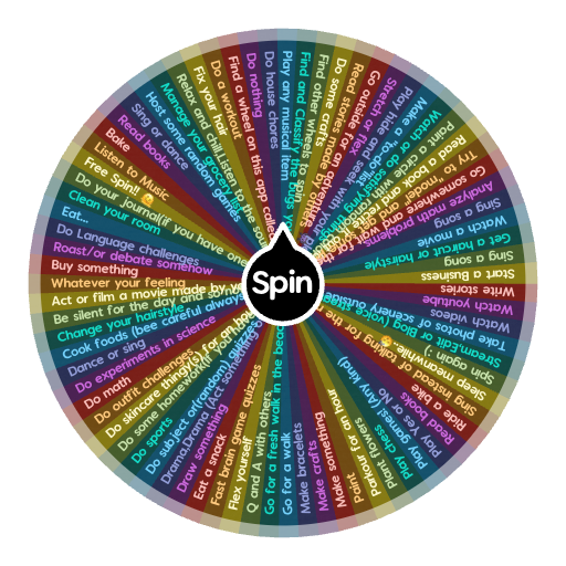 What TO do (if bored)#challenges👾# family friendly | Spin the Wheel ...