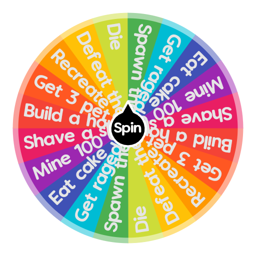 What to do in minecraft | Spin The Wheel App