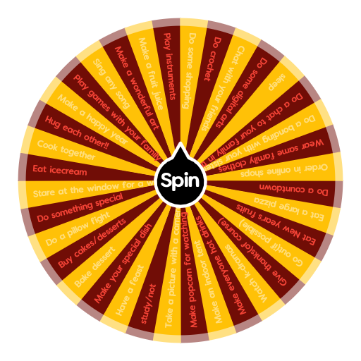 What to do in New years? | Spin the Wheel - Random Picker