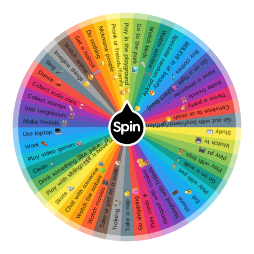 What To Do In Ur Free Time Spin The Wheel Random Picker