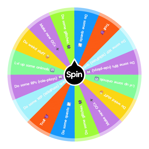 What to do in WildCraft 🤔|RubyWolf | Spin the Wheel - Random Picker