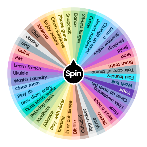 What to do to keep you from being bored | Spin the Wheel - Random Picker