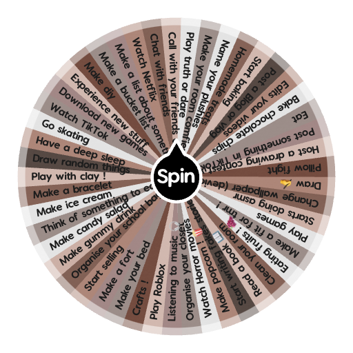 🌟what to do when bored 🌟🪵 | Spin the Wheel - Random Picker