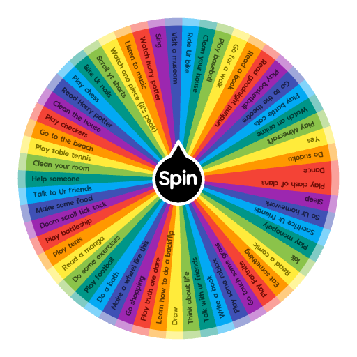 What to do when bored | Spin the Wheel - Random Picker